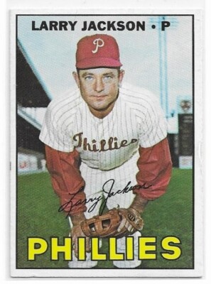 LARRY JACKSON 1967 Topps Baseball card #229 Philadelphia Phillies EX | eBay