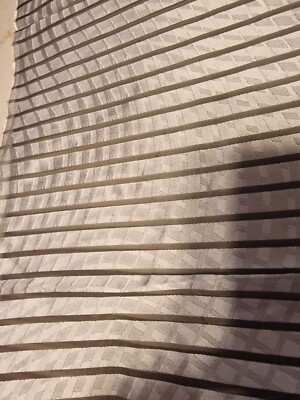 Silver Grey sheer striped voile Material Fabric - 4 pieces | eBay UK