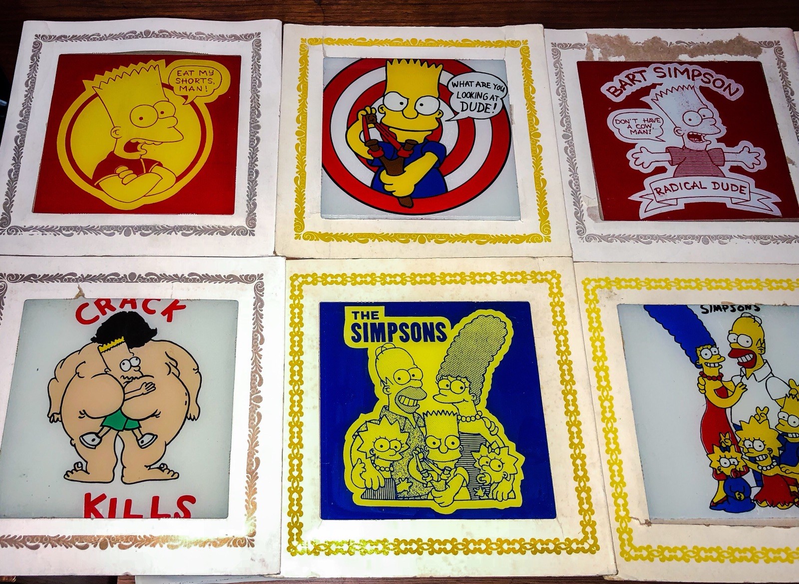 The Simpsons Carnival Glass Art Pictures Bart Simpson Homer The ...