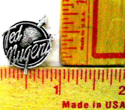 Ted Nugent pin vintage collectible old rock band music concert ...