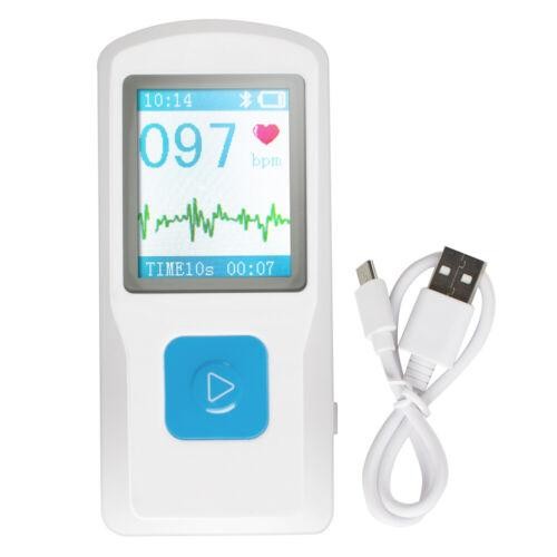 Portable Handheld ECG Machine Bluetooth USB For Home Use 1.77 Screen ...
