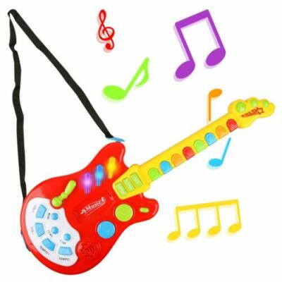 Electric Guitar Toy With Sound And Lights Music notes instrument for ...