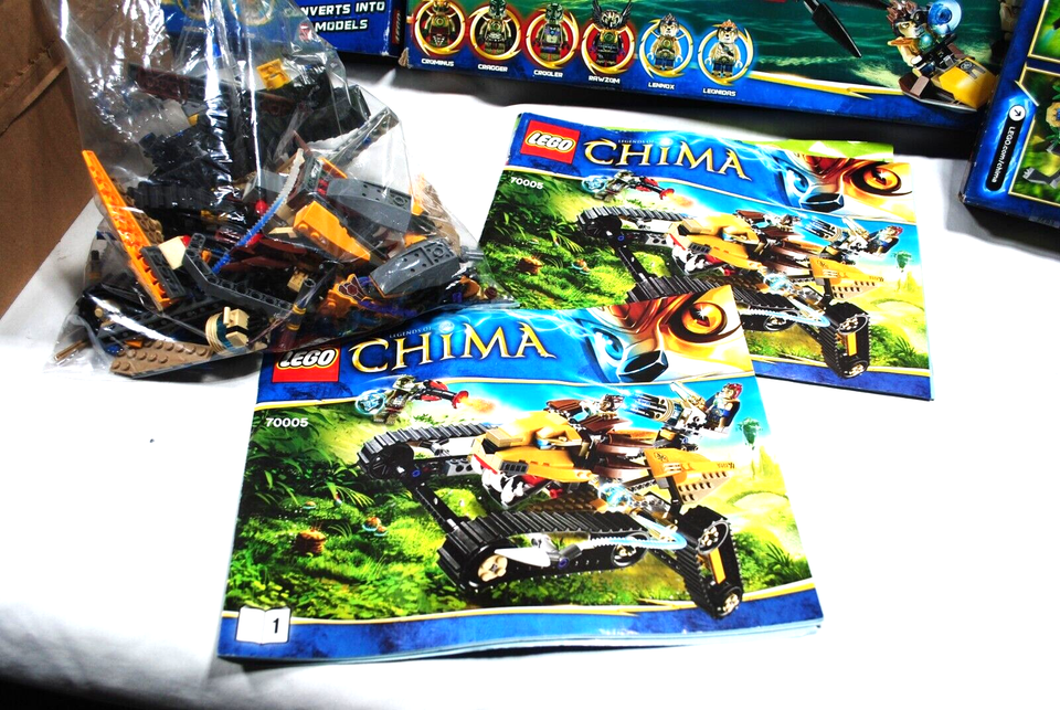 LEGO LEGENDS OF CHIMA Lot 70005 70006 70009 70012 70012 *INCOMPLETE ...