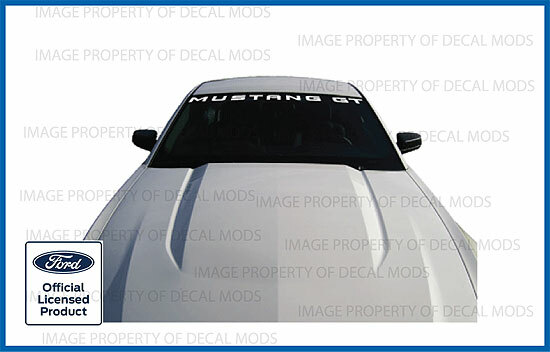 2010 - 2014 Ford Mustang Front Windshield Banner Decal Sticker Graphic ...