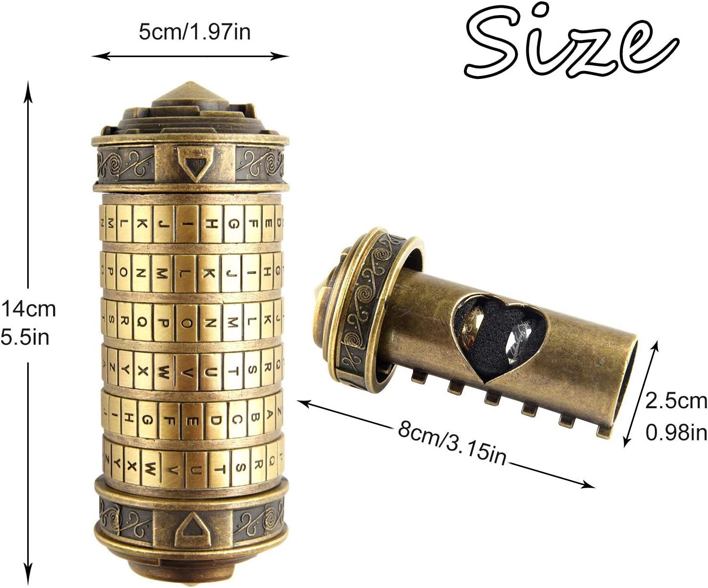 Da Vinci Code Mini Cryptex Valentine's Day Interesting Creative ...
