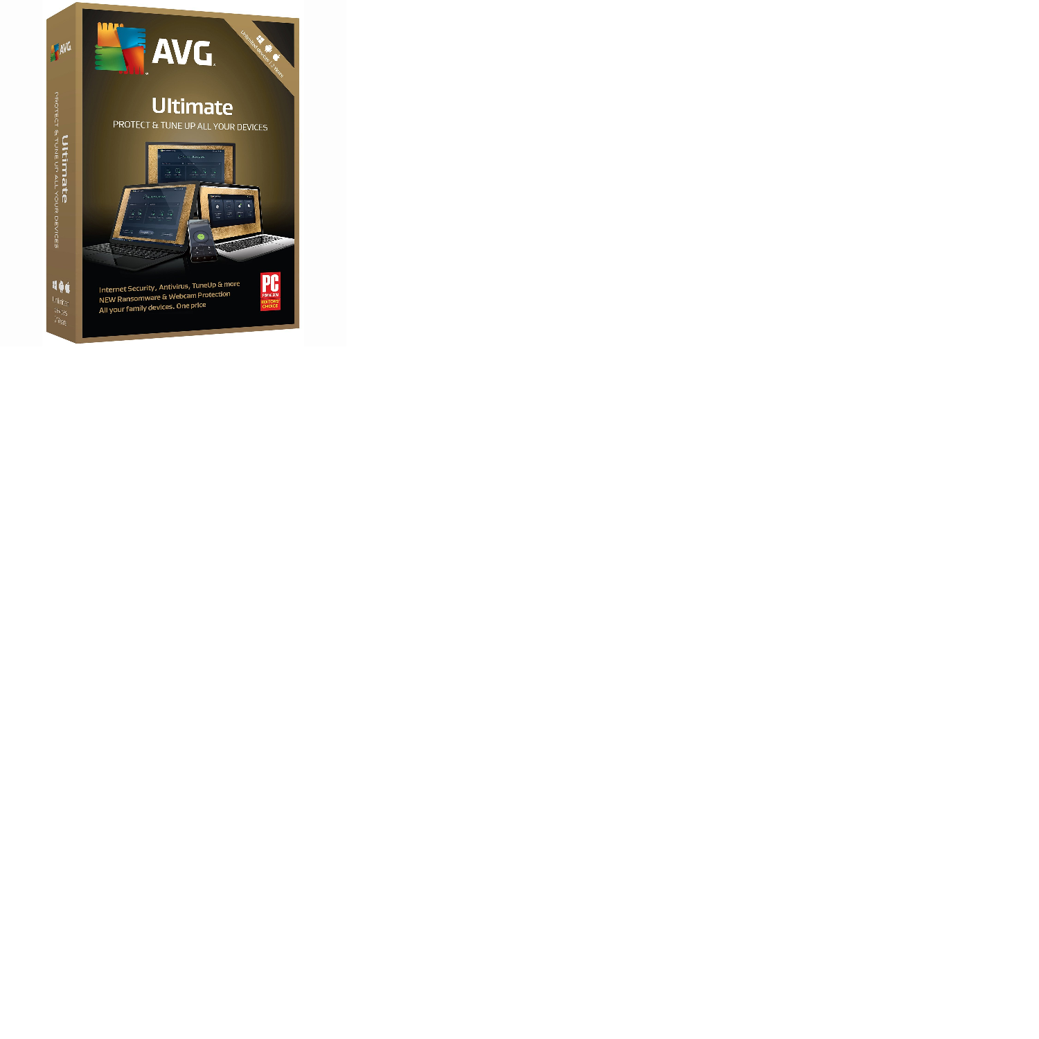 AVG Technologies GRI070800G350 Ultimate 2018, Unlimited Devices, 2 ...