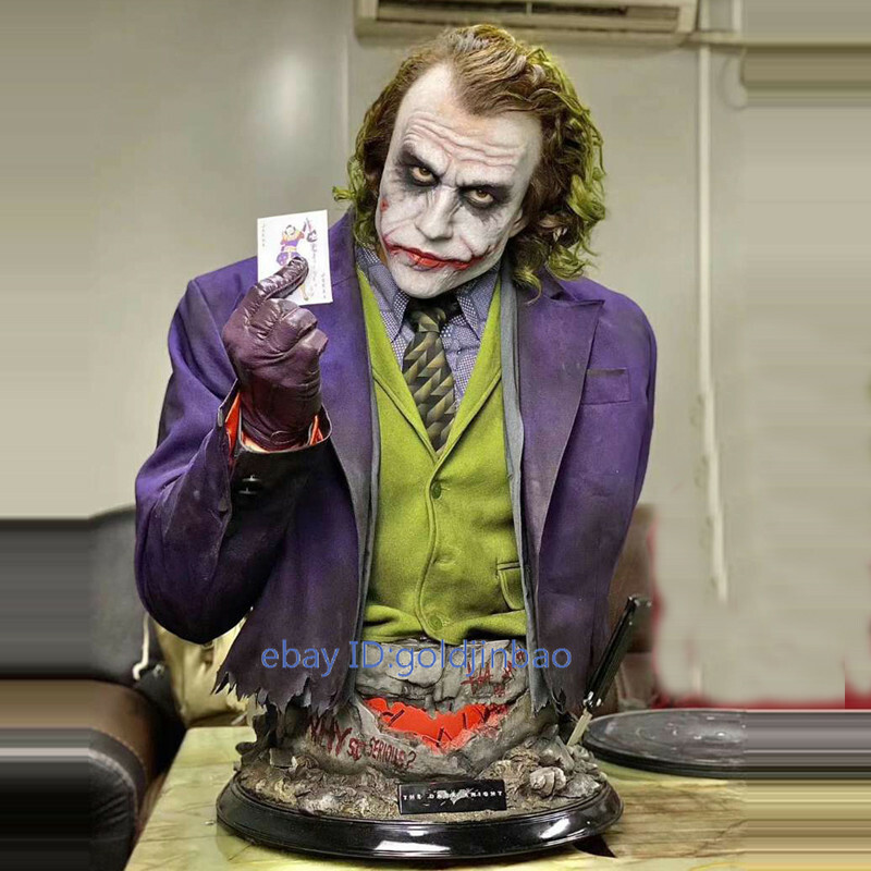 Infinity Studio Joker 1/1 Scale Bust Model Painted Statue Heath Ledger ...
