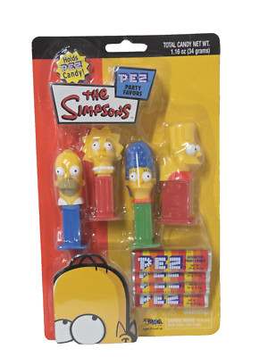 PEZ The Simpsons Party Favors Mini Candy Dispensers Collectible 2004 ...