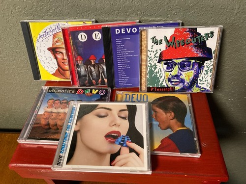 Lot of 7 Devo Album CDs, Are we not men? Freedom of Choice, Shout, Oh ...
