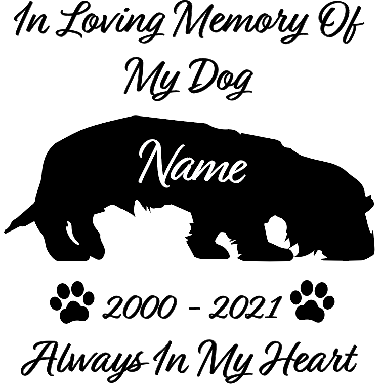 In Loving Memory of my dog custom decal sticker for car/truck laptop ...