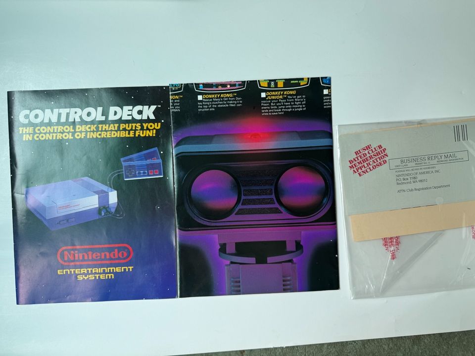 NES Nintendo Control Deck Console Super Mario Bros. in Original Box | eBay