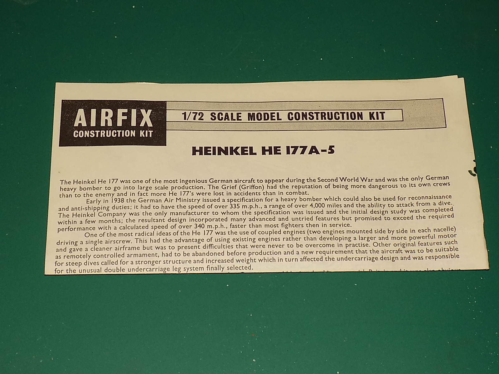 Vintage Airfix Instructions from Model Kits - Select From List | eBay