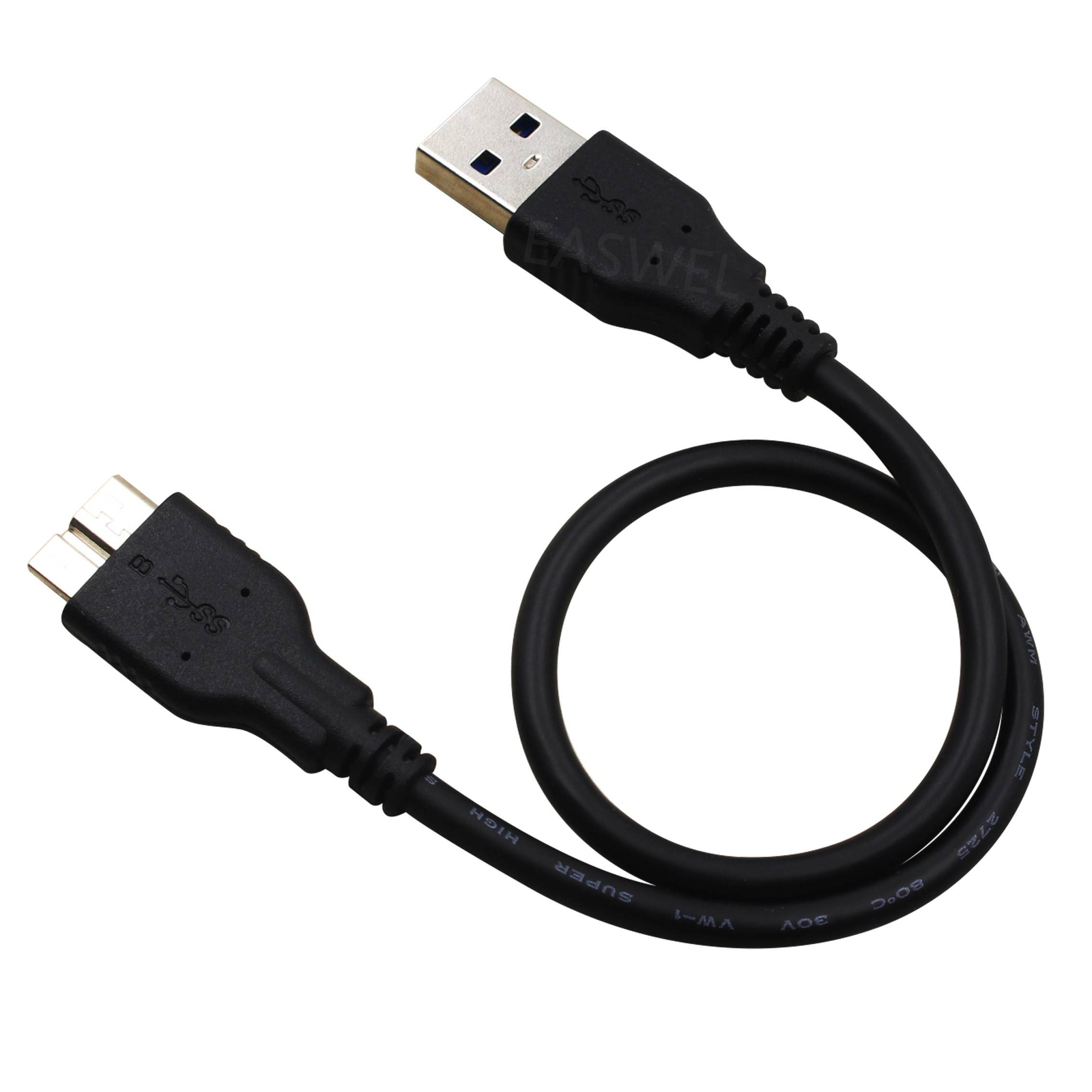30CM USB 3.0 CABLE CORD FOR For Transcend 1 TB StoreJet Hard Drive ...