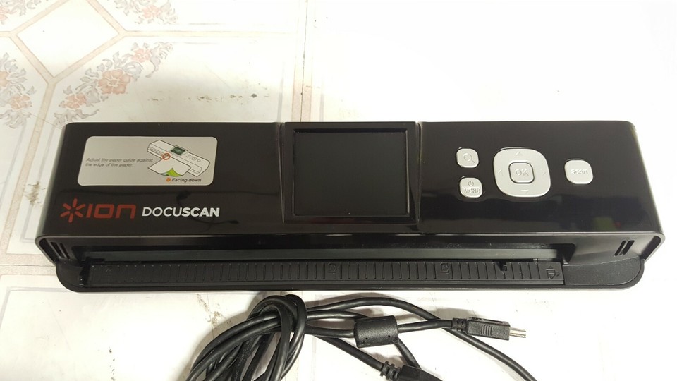 ION Audio DocuScan Handheld Portable Document Scanner USB NO POWER ...