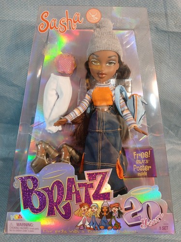 BRATZ 20 YEAR ANNIVERSARY EDITION SASHA DOLL NEW IN BOX FREE SHIPPING ...