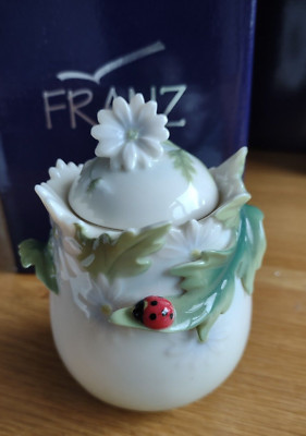 Franz Porcelain Stunning Lady Bug Lidded Sugar Bowl FZ00401 Boxed | eBay