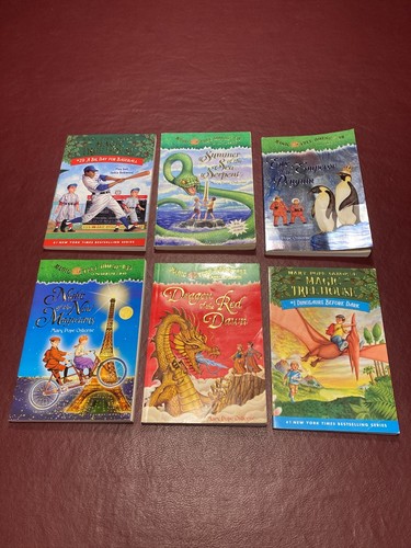 Magic Tree House chapter Books #1/#29/#31/#35/37/#40 Four Merlin ...