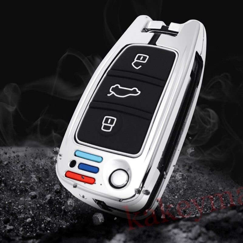 Audi A1 A3 S3 Q3 Q7 TT Key Holder Bag Case Fob Shell Fold Cover ...