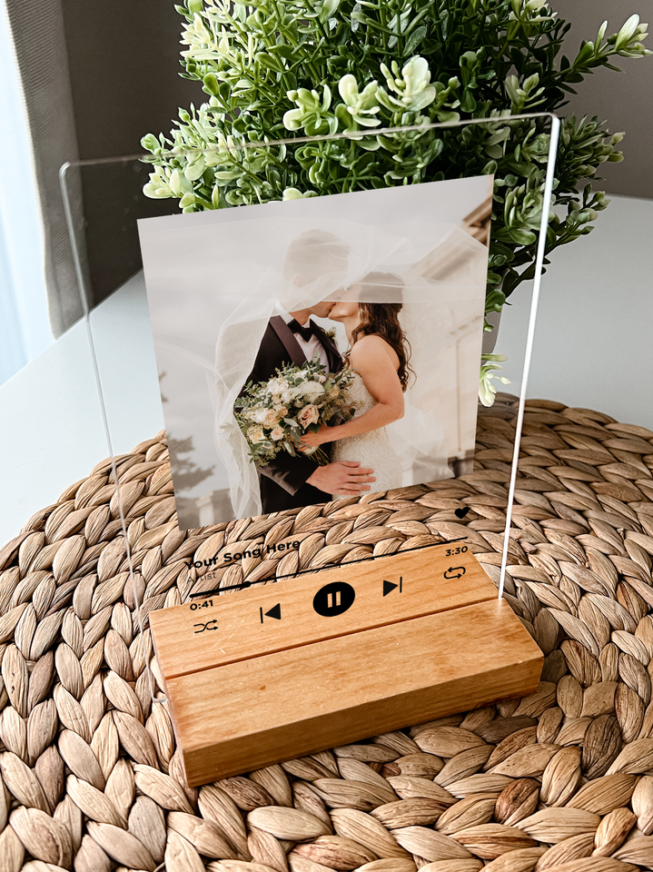 Personalized Picture Song Framed Picture Plaque With Stand Home Decor ...