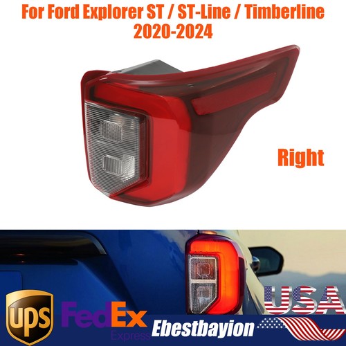 Right LED Tail Light Rear Lamp for 2020-2024 Ford Explorer ST/ST-Line ...