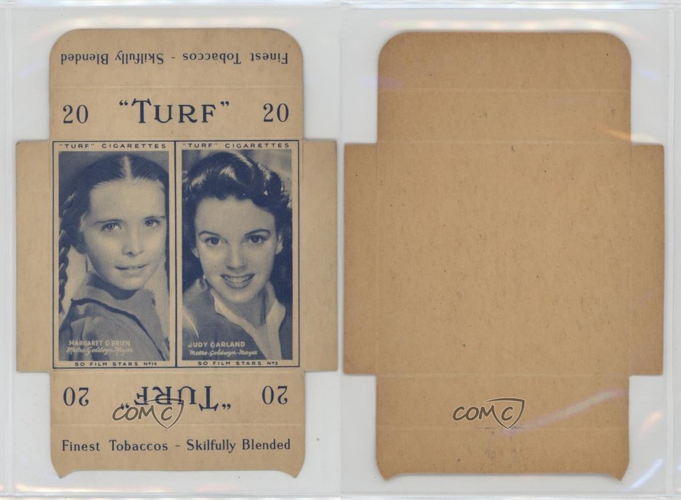 1947 Turf Cigarettes Film Stars Uncut Pairs Margaret O'Brien Judy ...