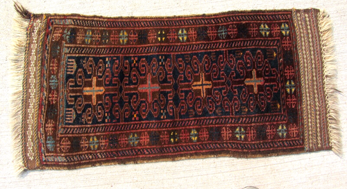 Afghan Balouch Mat Poshti or Bagface Rug Wool Hand-Made Semi-Antique 20 ...