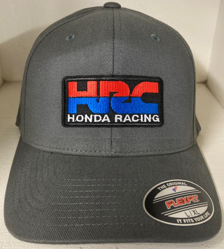 Honda Racing HRC Retro FLEXFIT Hat Cap Classic EMBROIDERED Patch S/M L ...