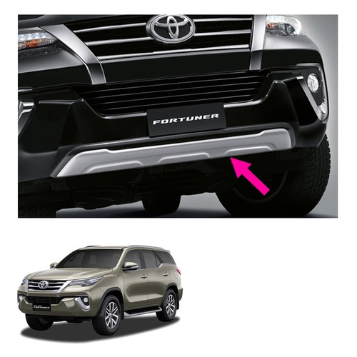 Front Cladding Under Bumper Trim Genuine Silver Fits Toyota Fortuner ...