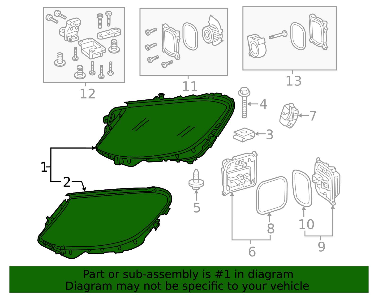 2229068303 - HEADLAMP UNIT - Mercedes-Benz for sale online | eBay