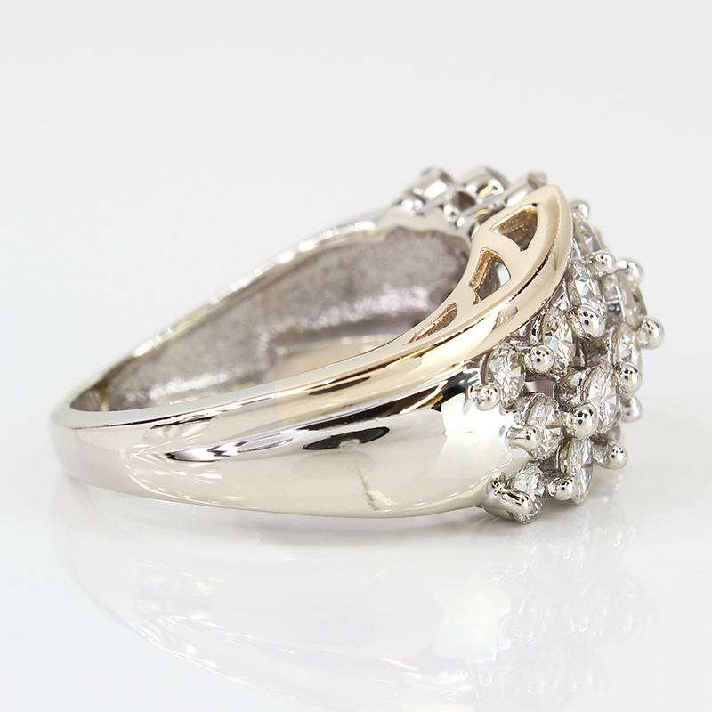 14k Yellow Gold 21-Diamond Ring | eBay