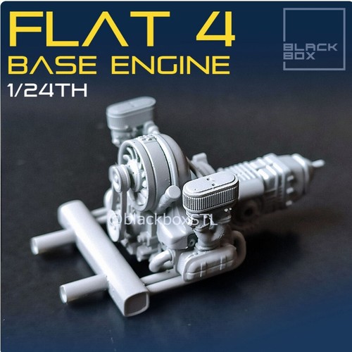 1/24 1/25 Scale Resin 3d Printed Motor Engine FLAT 4 BlackBox design | eBay