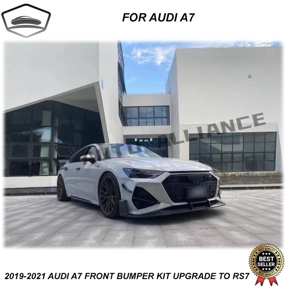 For 2019 2020 2021 Audi A7 Front Bumper Body Kit Up to RS7 Style with ...