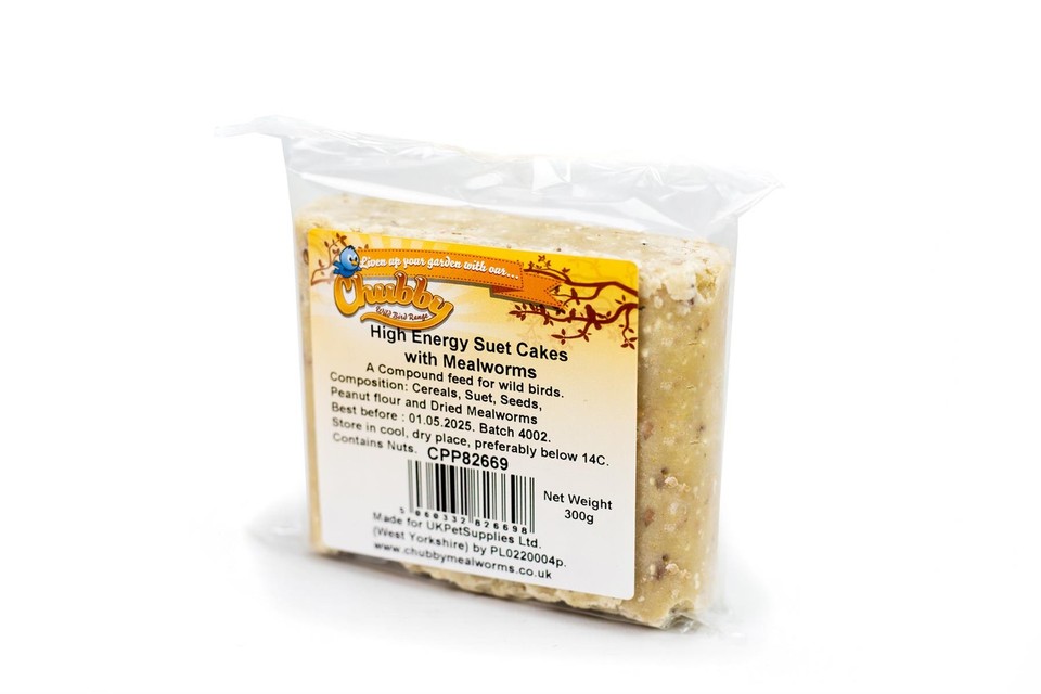 Chubby Suet Fat Blocks High Energy Garden Bird Food Suet Cakes For Wild ...