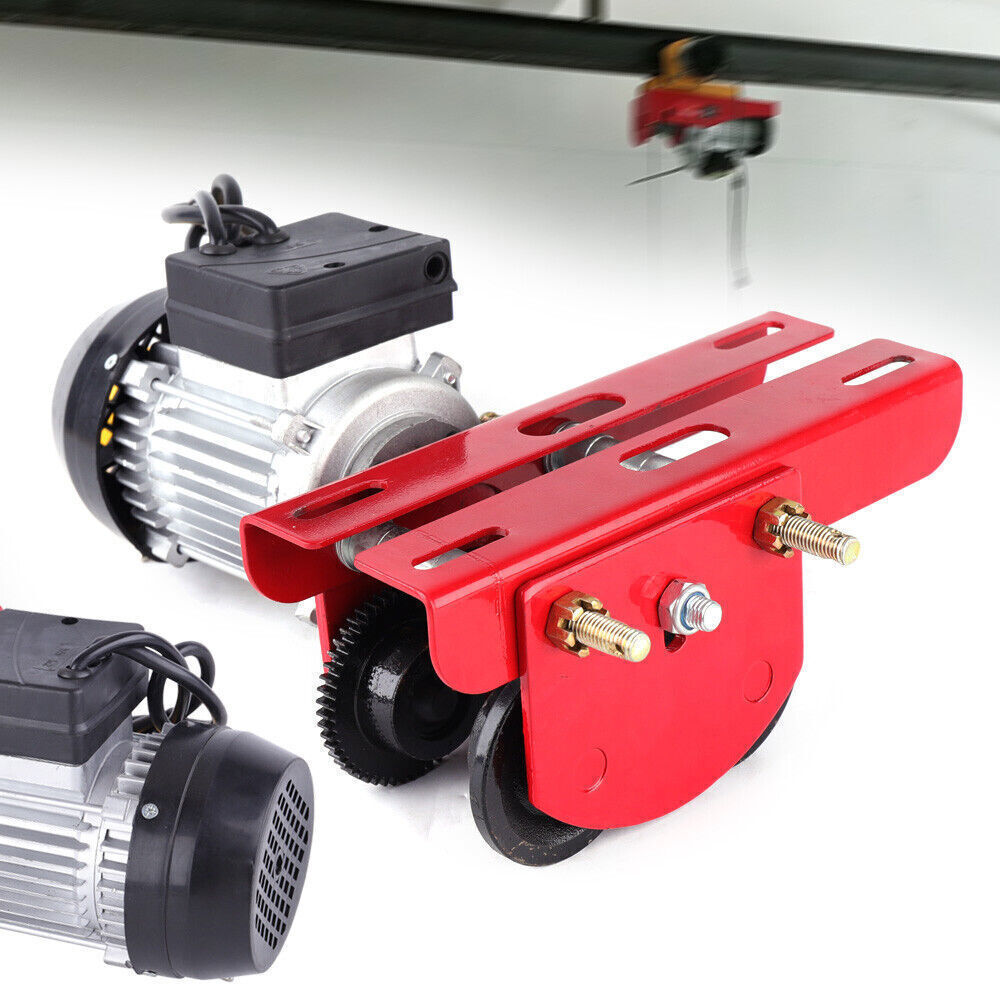 Electric Hoist Trolley Winch Overhead Crane 3m Lift 1400r/ min+I-Beam ...