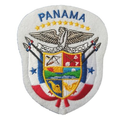 Panama Coat of Arms Iron On Patch Sew on Transfer Panama Country Flag Large - | eBay UK