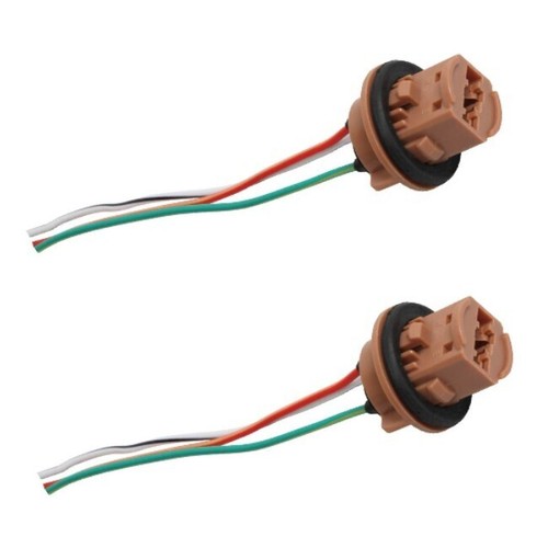 T20 7443 Dual Filament Wedge Car Stop Light Blub Globe Socket Connector ...