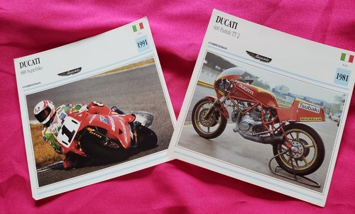 Lot of 2 DUCATI Spec Sheet Info Card, 1981 & 1991 | eBay
