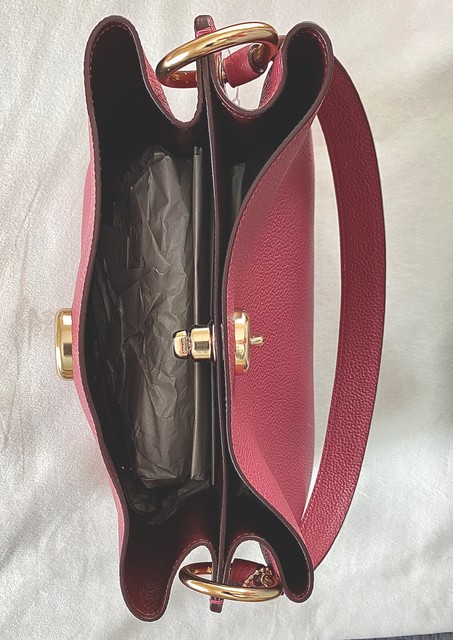 Coach 55200 Polished Pebble Leather Charlie Bucket Crossbody Bright ...