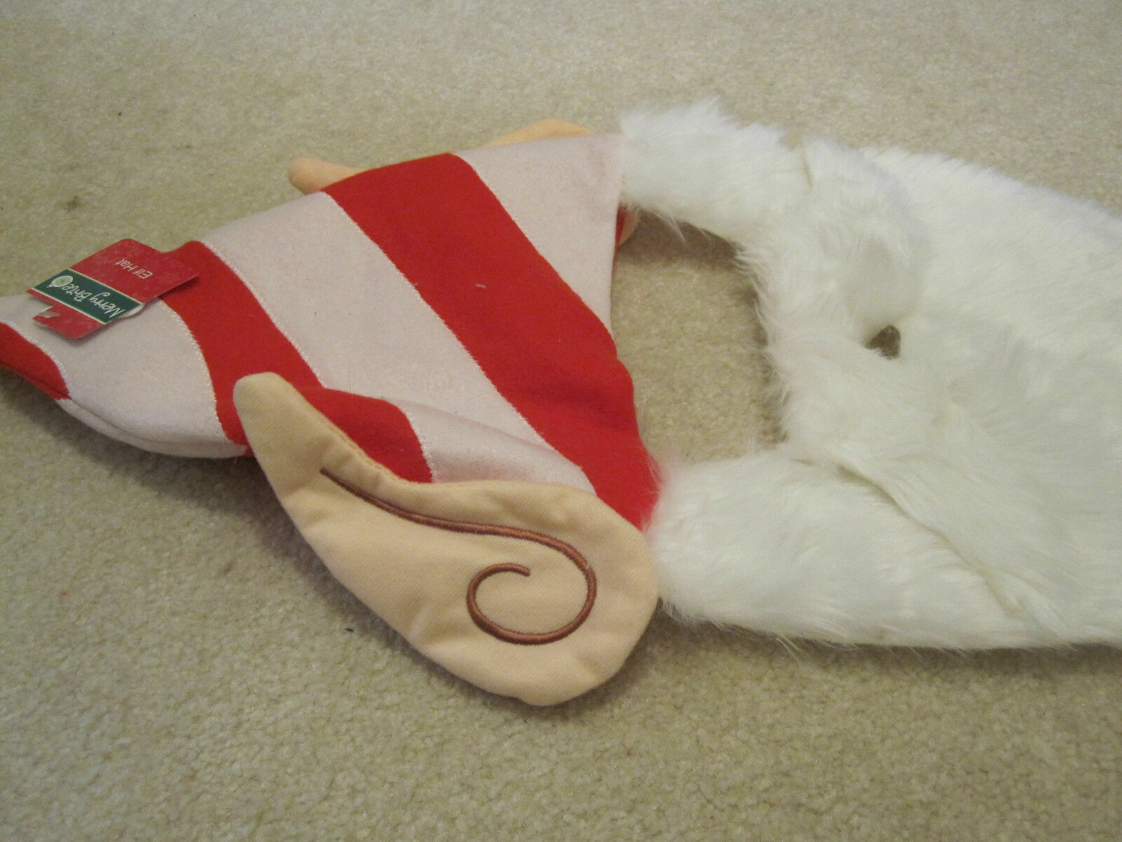 ELF FACE HAT WITH BEARD & MUSTACHE and ears ADULT SIZE NWT | eBay