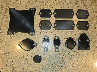 Small Block Chevy Cover Plate Set SBC includes Carburetor Cover Free ...