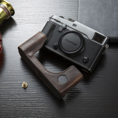Handmade Genuine Leather Camera Case Cover Half Body For Fujifilm X ...