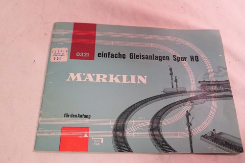 MARKLIN HO SCALE GAUGE SIMPLE LAYOUT BOOKLET | eBay