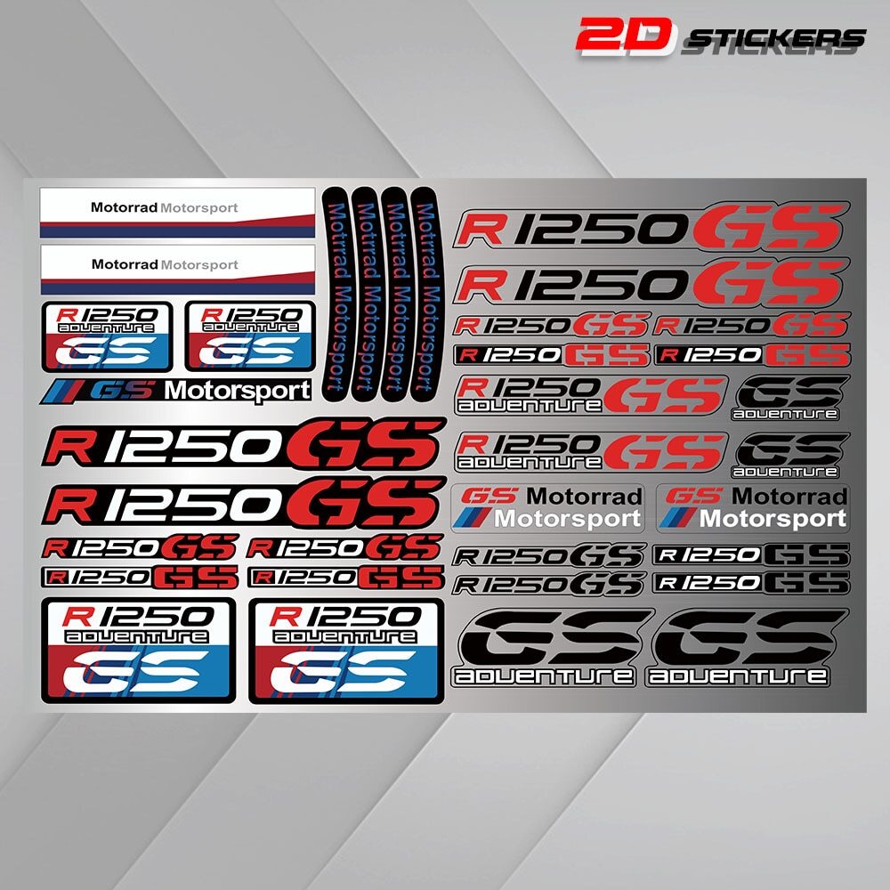 Body Fairing Decal Sticker For BMW R1250GS Adventure 40 Years GS ...