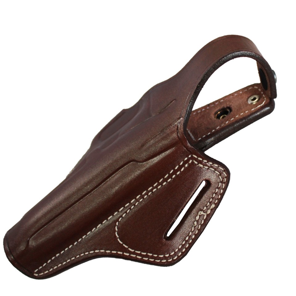 Beretta 92/92F/92FS With Rail Leather OWB Carry Thumb Break Gun Holster ...
