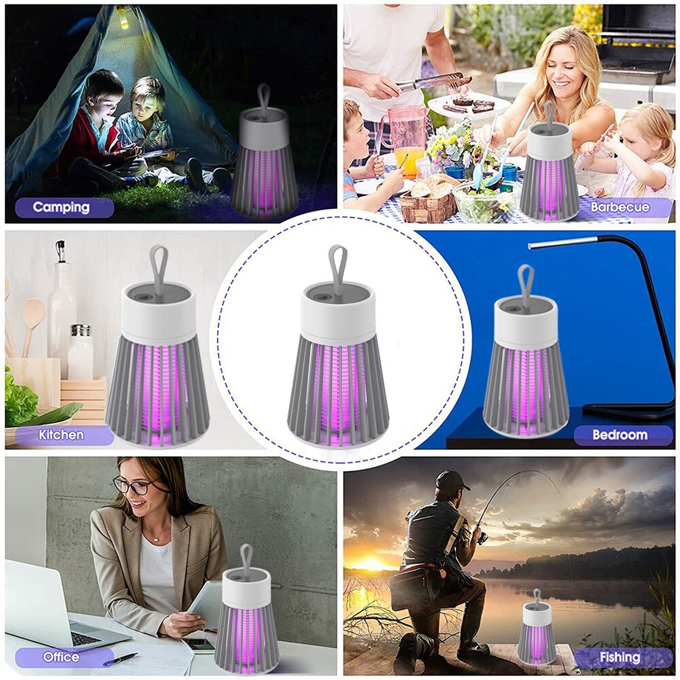 UV Light Mosquito Killer Fly Bug Catcher Lamp USB Insect Zapper Trap AU ...