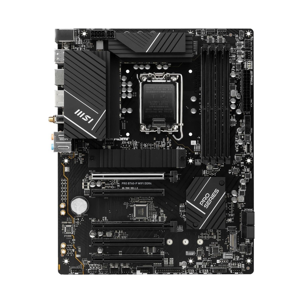 MSI PRO B760-P WIFI DDR4 MS-7D98 Intel Mainboard ATX Sockel MSI PRO B760-P WIFI DDR4 MS-7D98 Intel Mainboard ATX Sockel