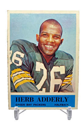 1964 Philadelphia Herb Adderly #71 Green Bay Packers Rookie Card VG ...