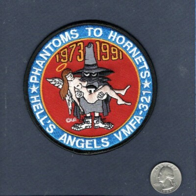VMFA-321 HELLS ANGELS F-4 PHANTOM To F-18 HORNET 1991 USMC Squadron ...