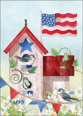 Patriotic Birdhouse Note Cards From It Takes Two | eBay
