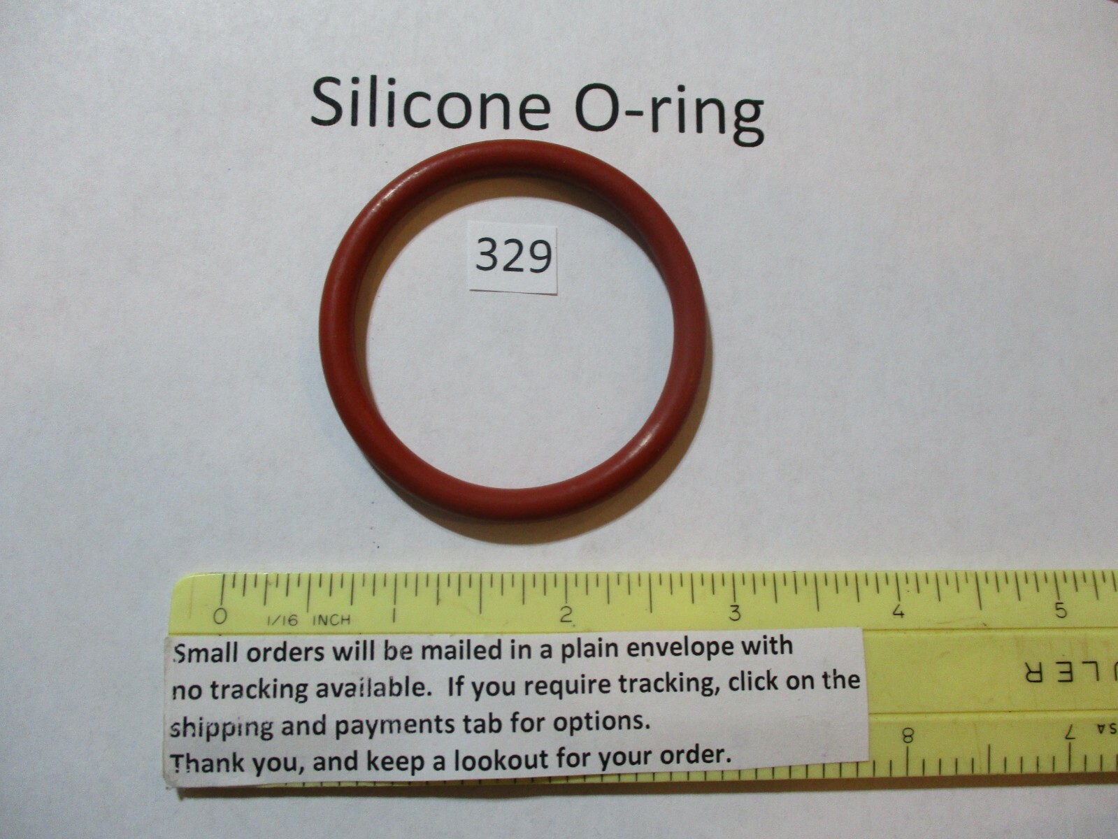 329 Silicone O-ring. 2" ID x 2-3/8" OD x 3/16" thick. Quan 1. | eBay
